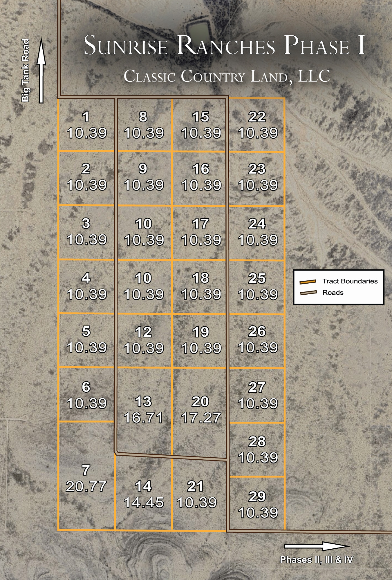 Sunrise Ranches Phase I Tract 7 - Classic Country Land